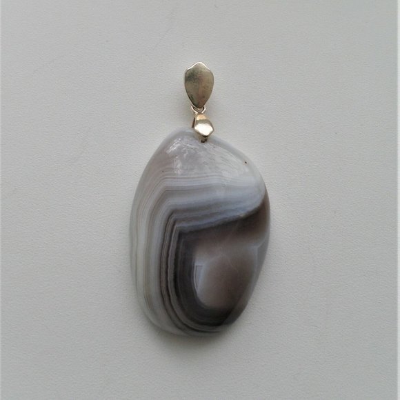 Jewelry | Vintage Large Solid Sterling Silver 925 Brown White Grey ...